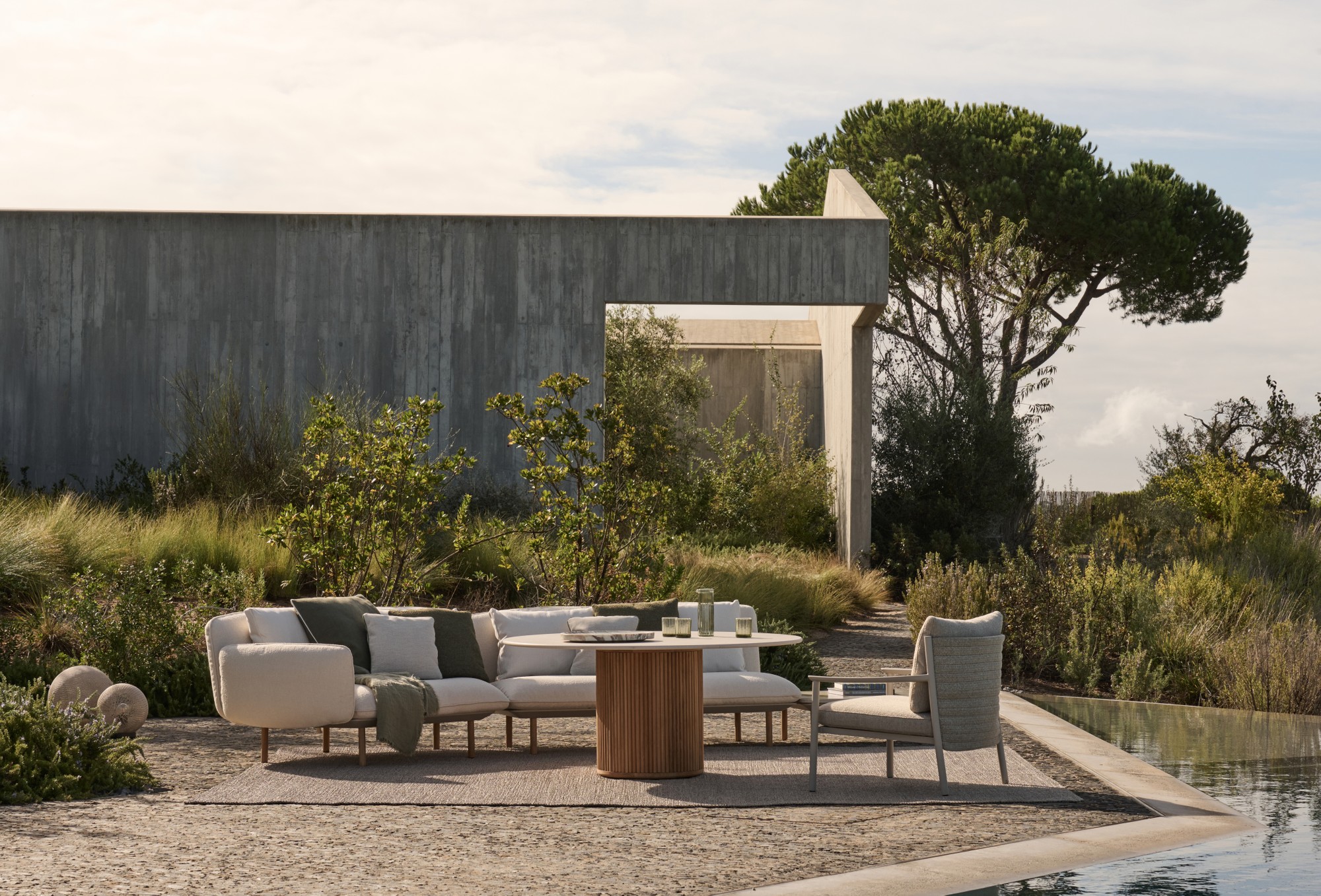 Senja Collection by Tribù: Luxurious Modular Outdoor Seating